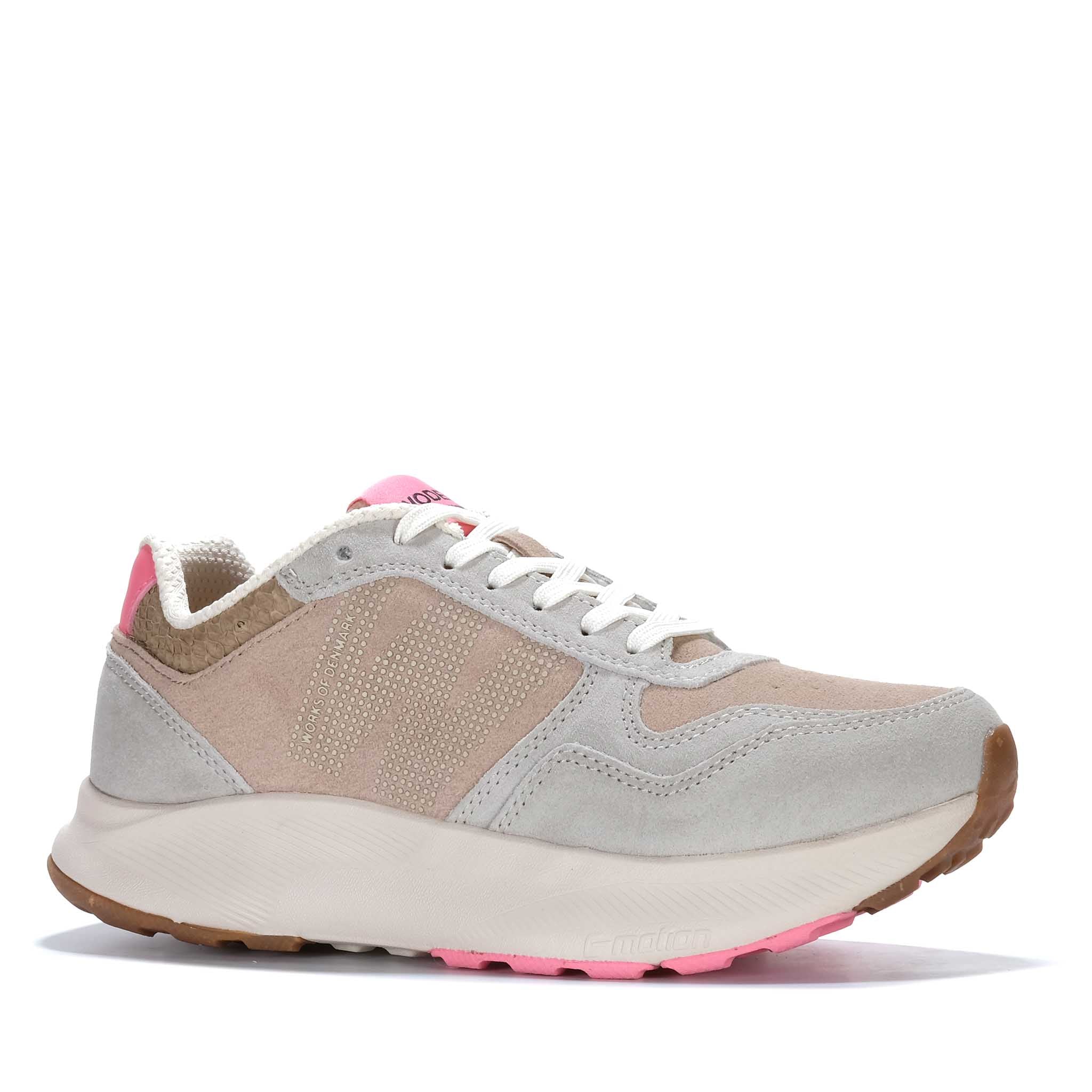 Woden Mathilde Runner Suede Raspberry Multi | Frames – Frames Footwear